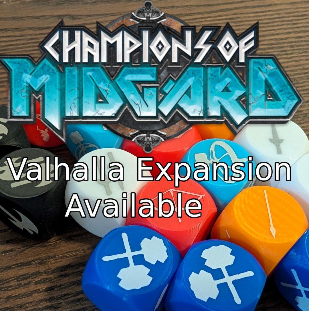 1x Custom Board Game Die - Champions of Midgard: Valhalla - Etsy