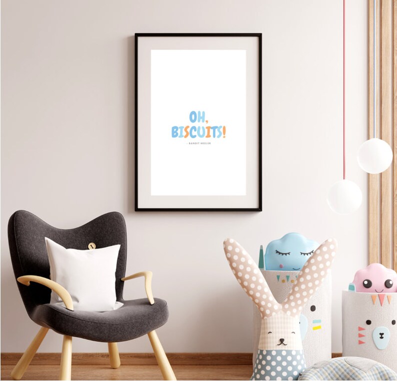 Bluey Poster Oh, Biscuits - Etsy