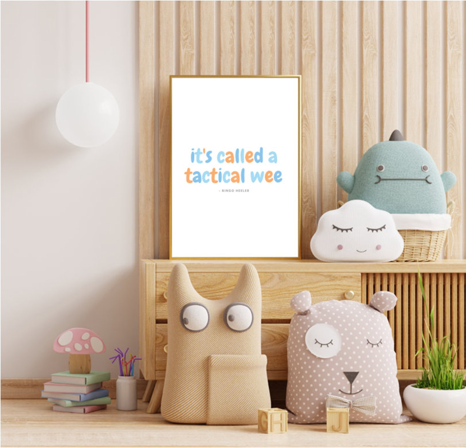 Bluey Poster It's a Tactical Wee Quote - Etsy Singapore