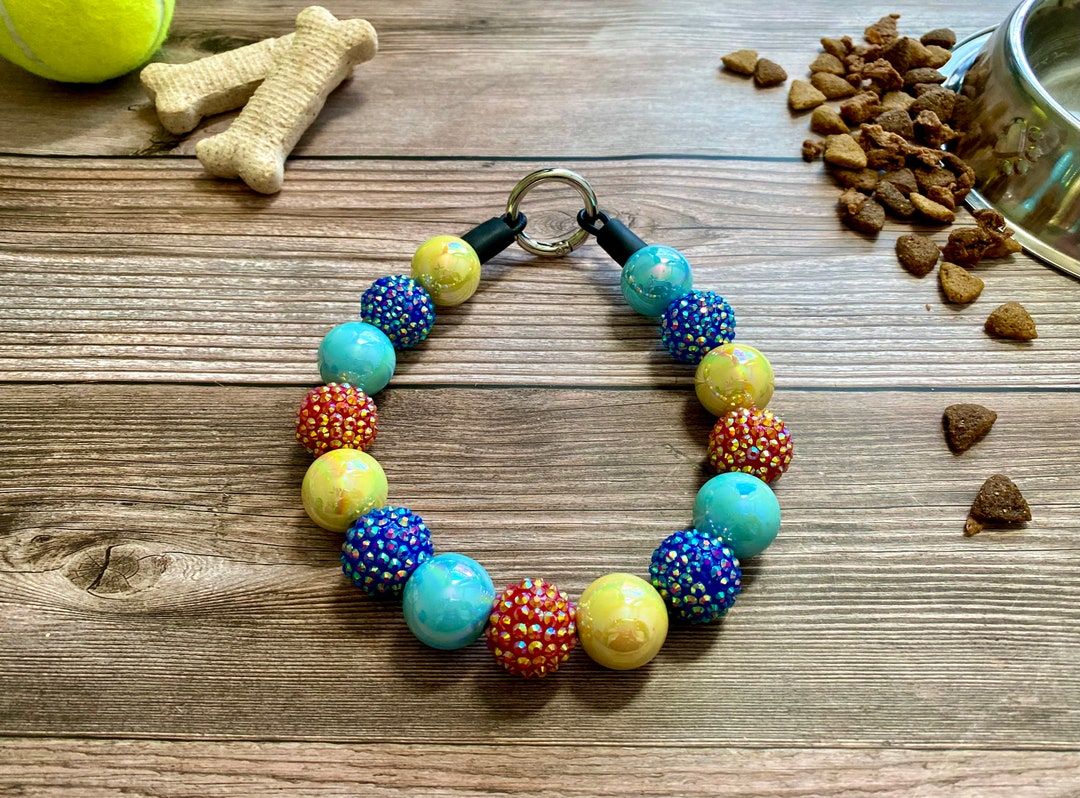 Playground Fur Baby Collar | Beaded Pet Collar, Custom Collar, Pet ...