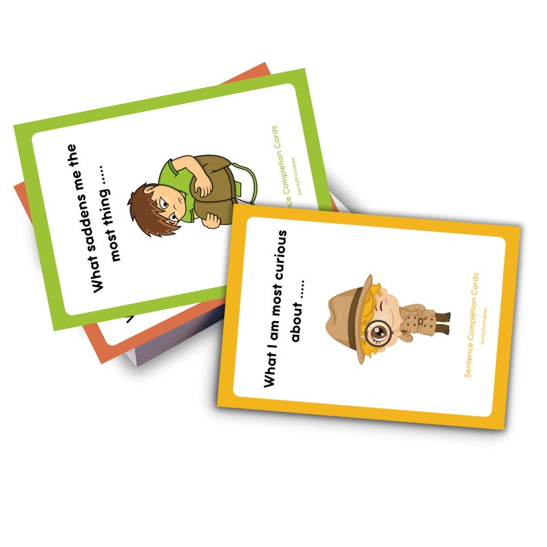 Sentence Completion Cards, Conversation Prompts, Problem-solving ...
