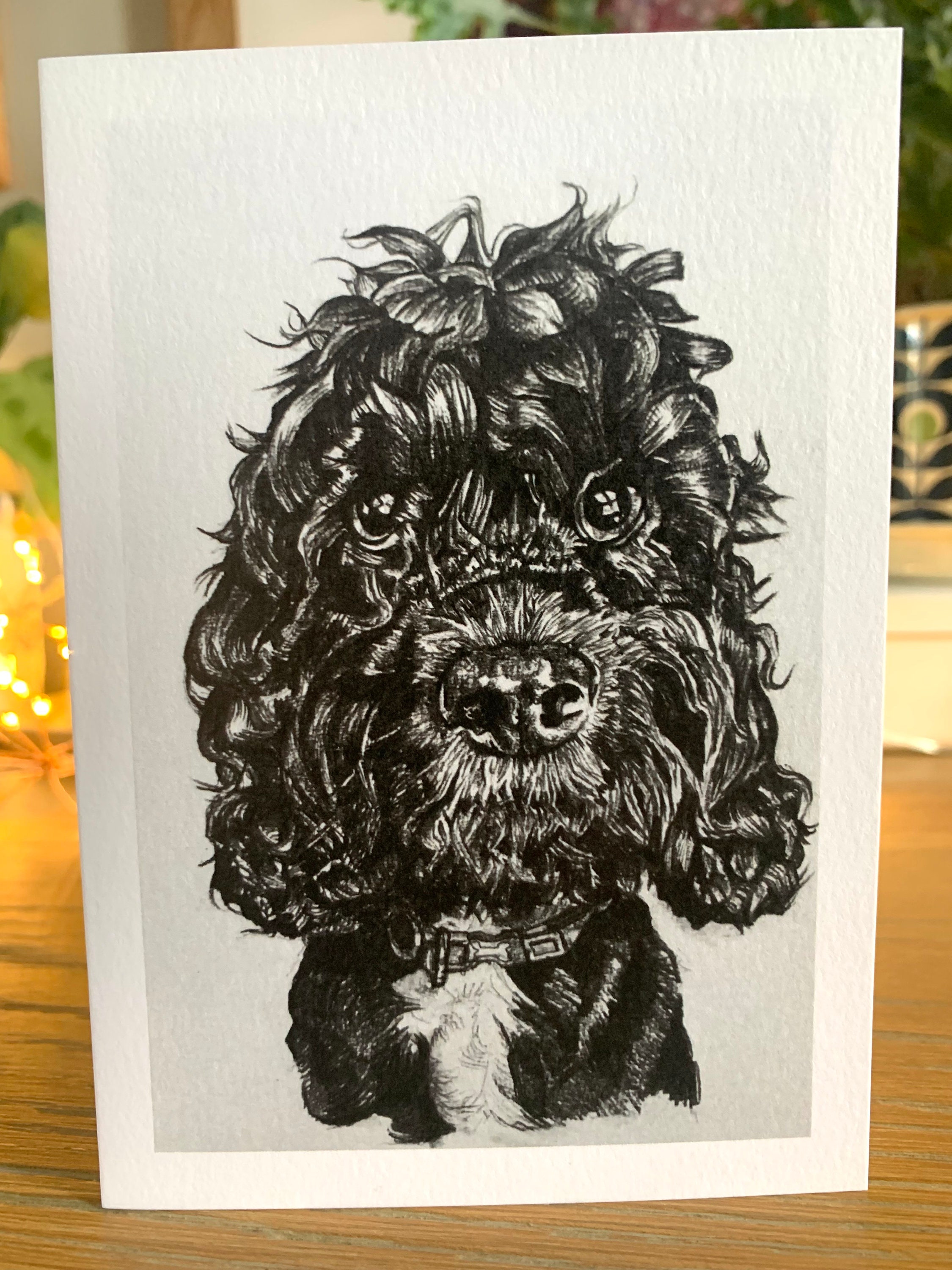 Cockapoo Greetings Card- ‘bertie’ - Etsy