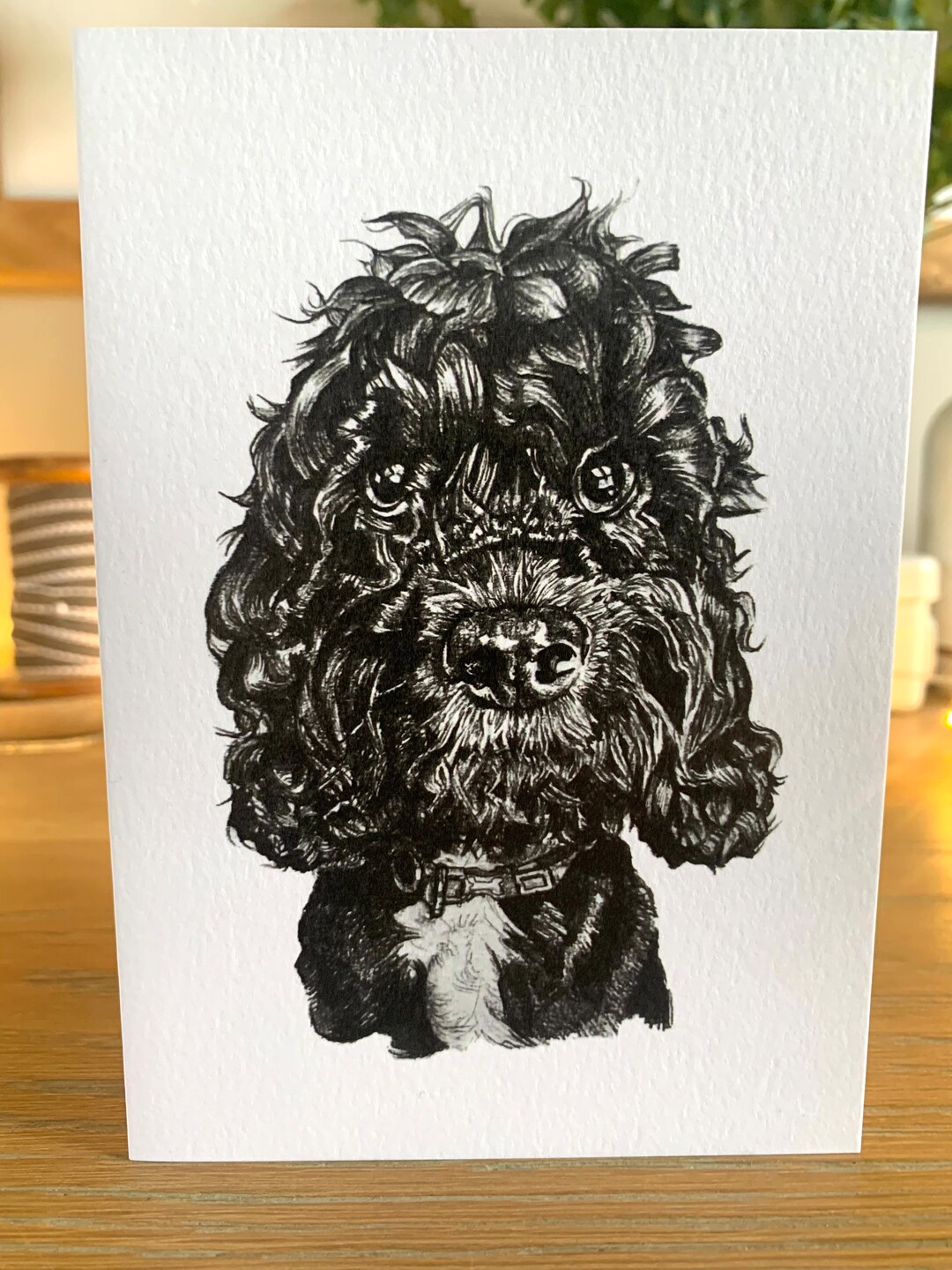 Cockapoo Greetings Card- ‘bertie’ - Etsy
