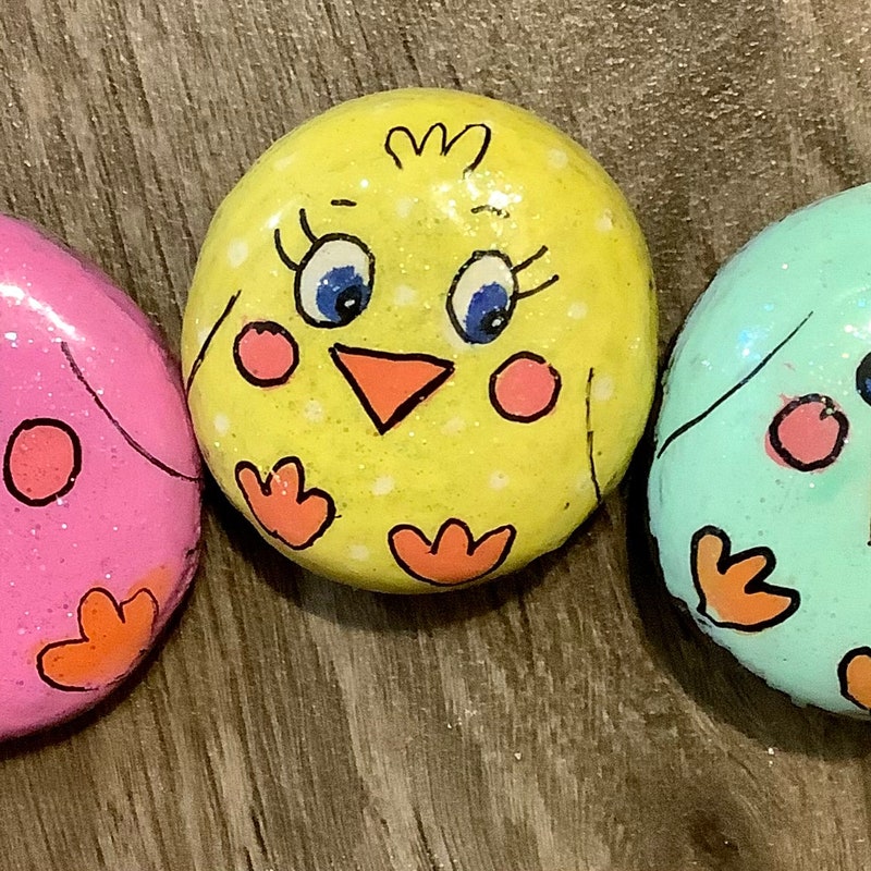 Rock Paint Chick - Etsy