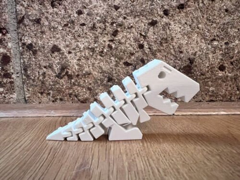 3D Printed Flexi Rex Dinosaur Fidget Toy / Stress Relief / Sensory Toy ...