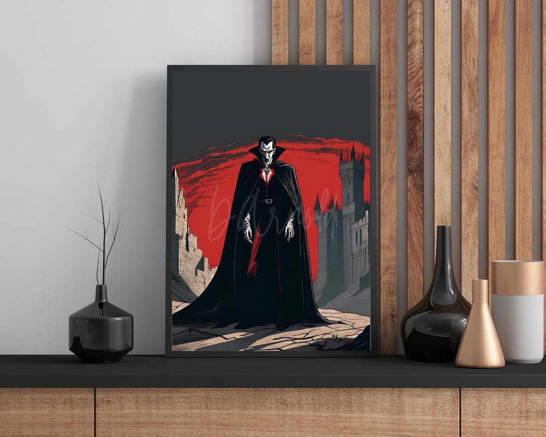 Digital Print, Download, Dracula, Vampire, Universal Monster, Gothic ...