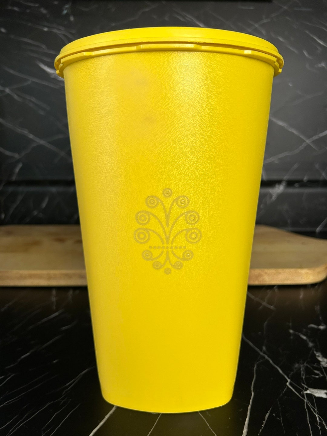 Vintage 1970s Yellow Tupperware Storage Container With Lid - Etsy
