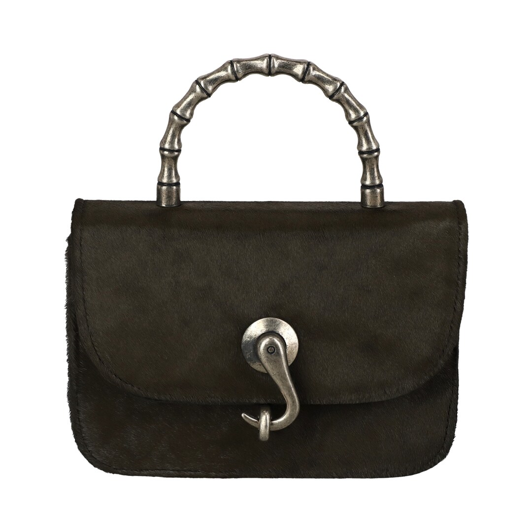 MINI PONY BAG // Dark Olive Green - Etsy