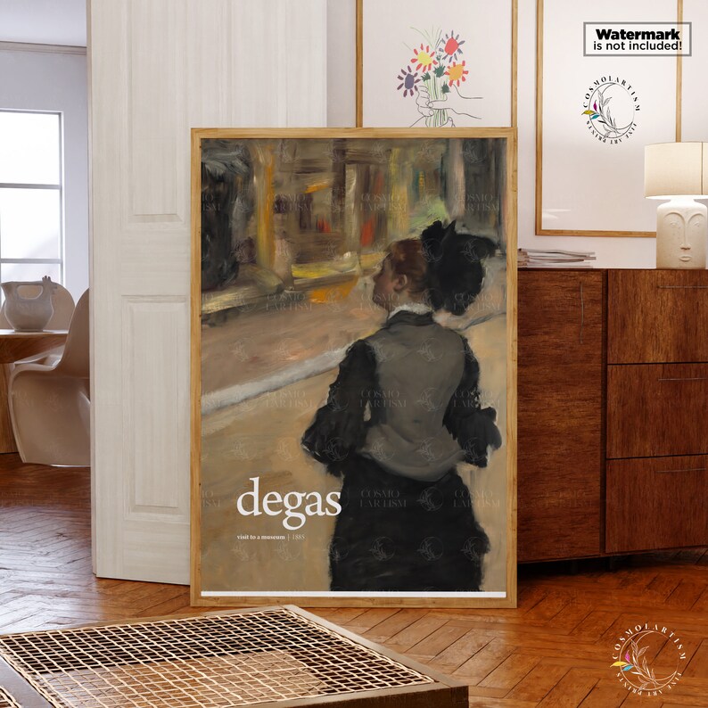 Edgar Degas Visit to a Museum Poster, Impressionism Art Print, Modern ...