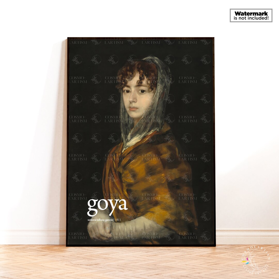 Francisco Goya Senora Sabasa Garcia Poster, Digital Art Print, Modern ...