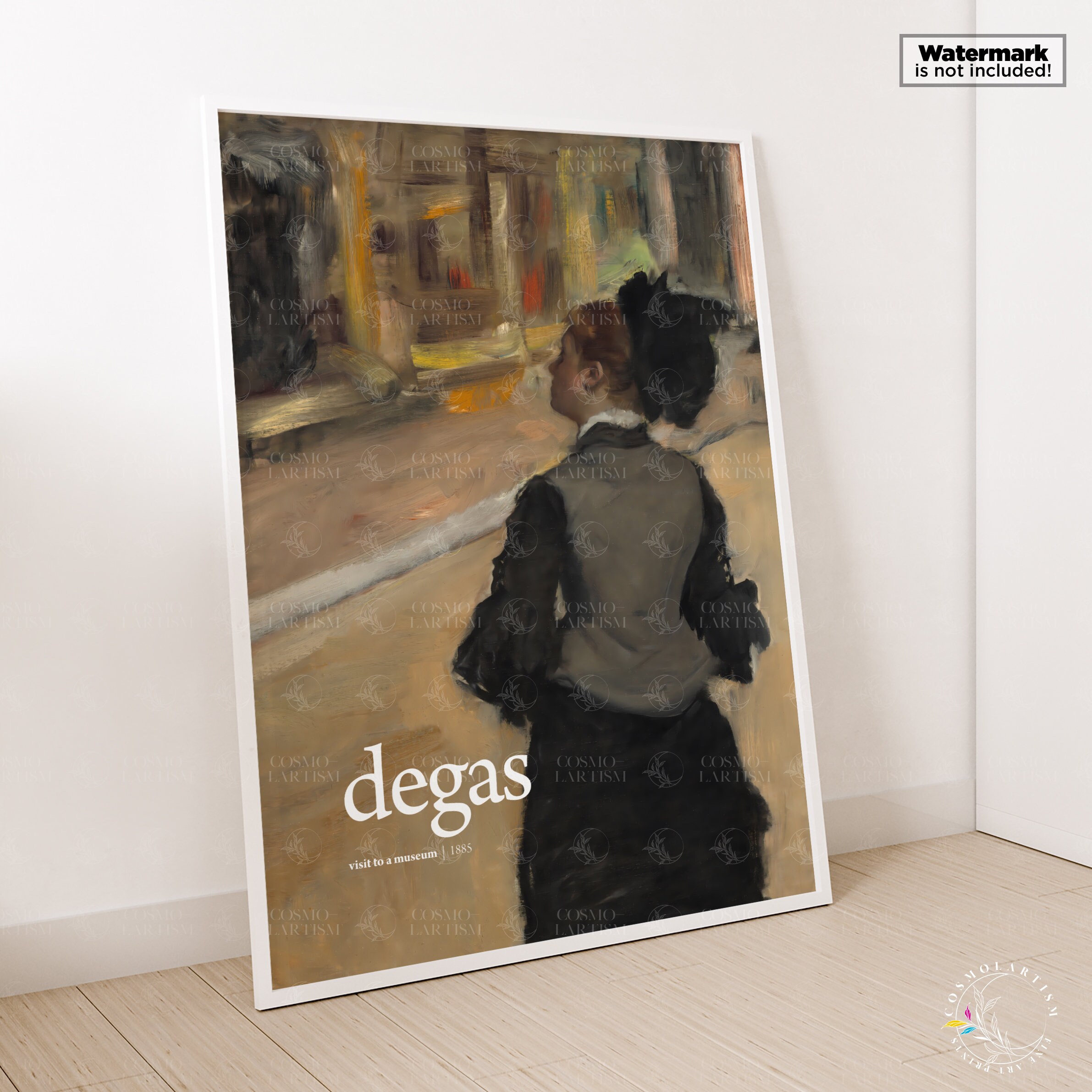 Edgar Degas Visit to a Museum Poster, Impressionism Art Print, Modern ...