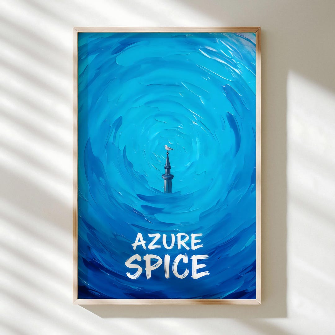 Azure Spice Oil Painting , Istanbul Scene With Seagull on Minaret ...