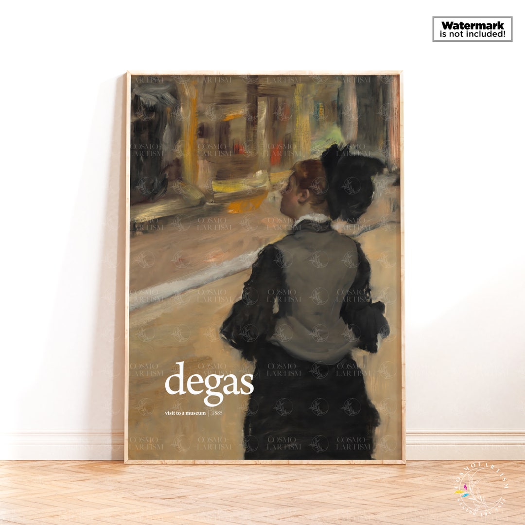 Edgar Degas Visit to a Museum Poster, Impressionism Art Print, Modern ...