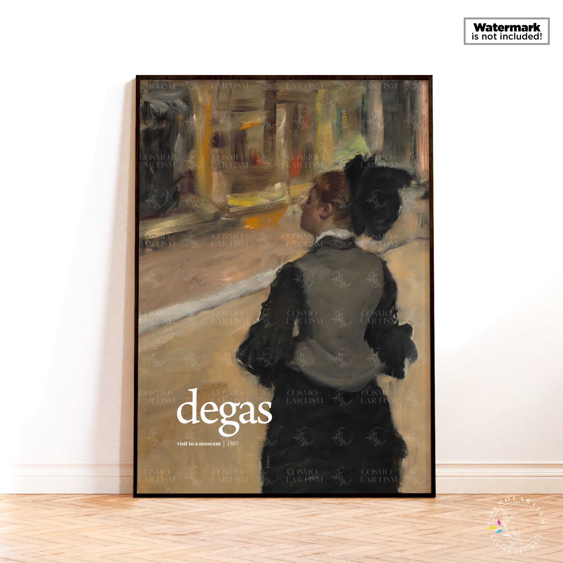 Edgar Degas Visit to a Museum Poster, Impressionism Art Print, Modern ...