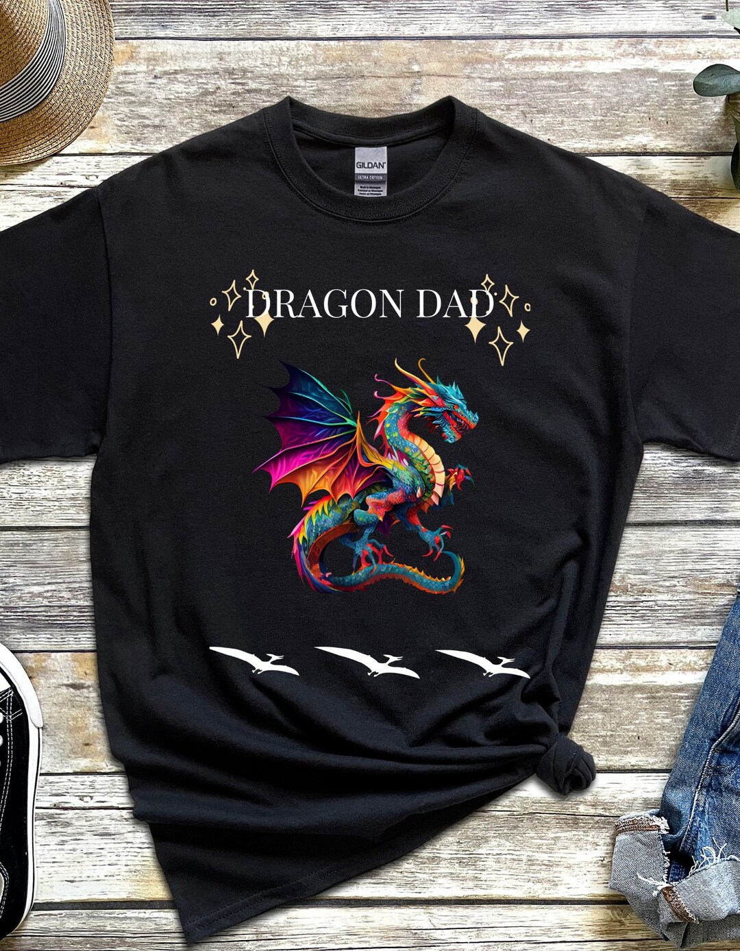 Dragon Print T-shirt, Dragon Tee, T-shirt for Men, T-shirt for Women ...