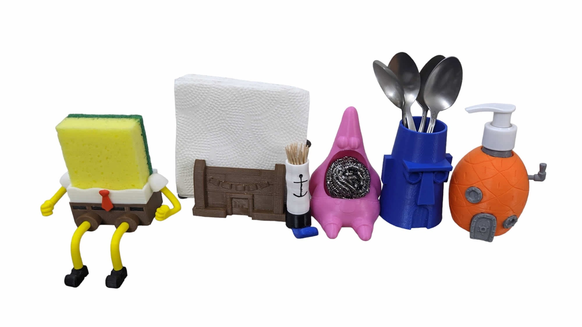 Ultimate Set Spongebob Squarepants Patrick Star Squidward House Kitchen ...