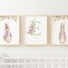 Watercolor Peter Rabbit Nursery Prints, Baby Initial Print, Peter ...