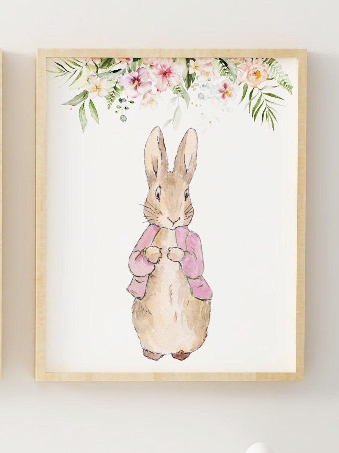 Watercolor Peter Rabbit Nursery Prints, Baby Initial Print, Peter ...