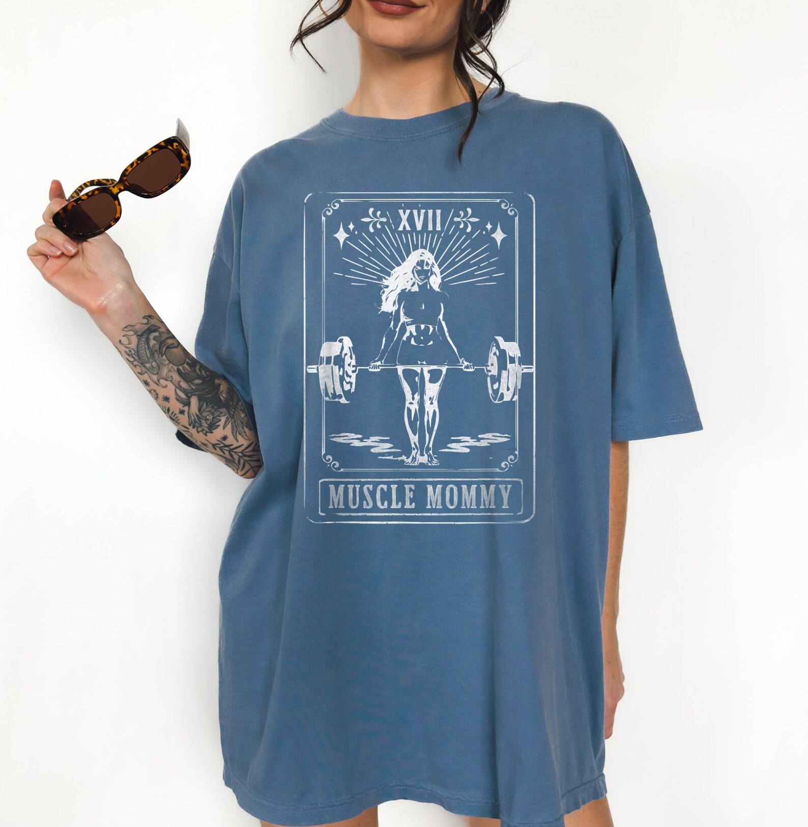 Muscle Mommy Gym Pump Cover, Gym Shirt, Comfort Colors Oversized ...