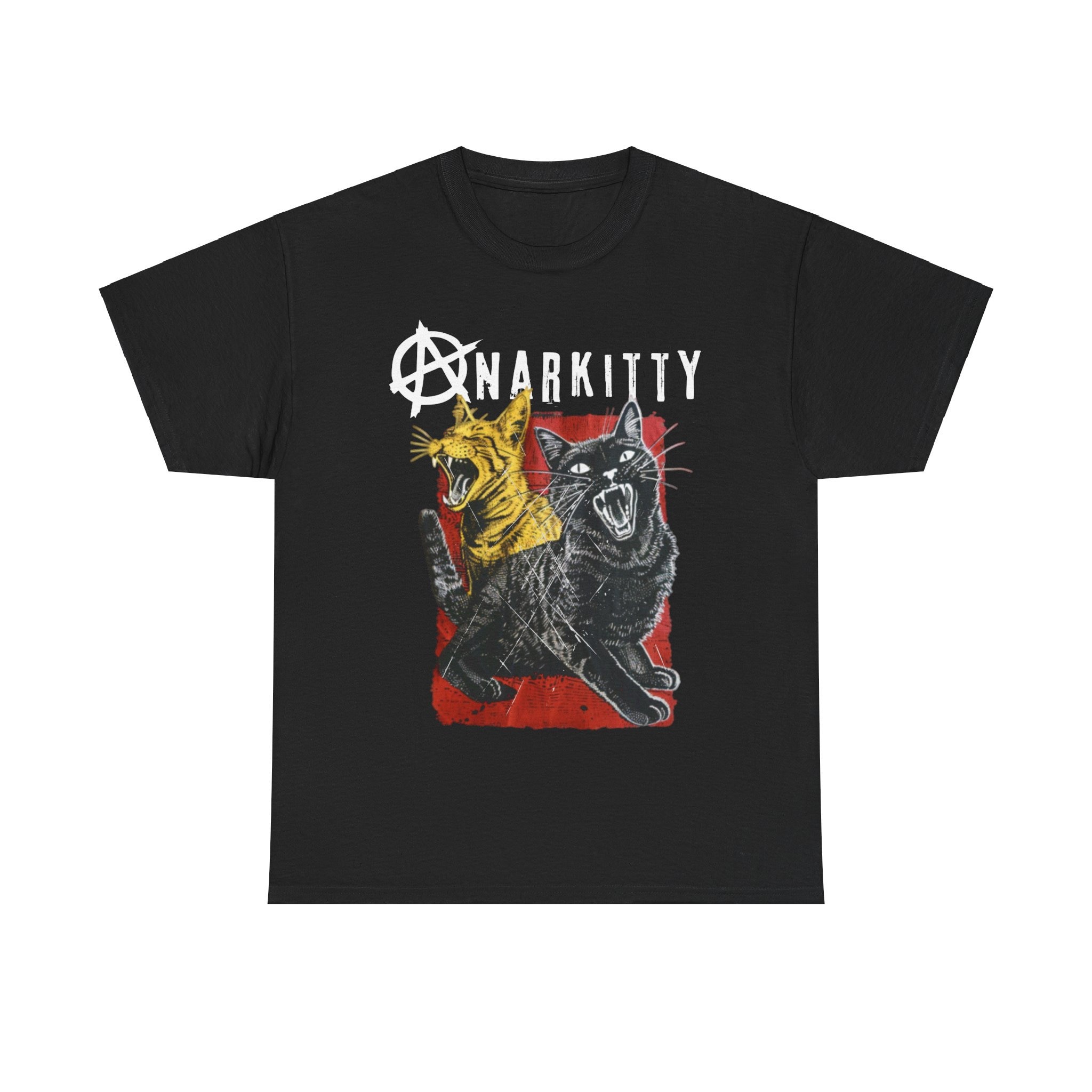 Funny Grunge Cat Band Tee | Edgy Retro Punk Rock Shirt | Heavy Metal ...