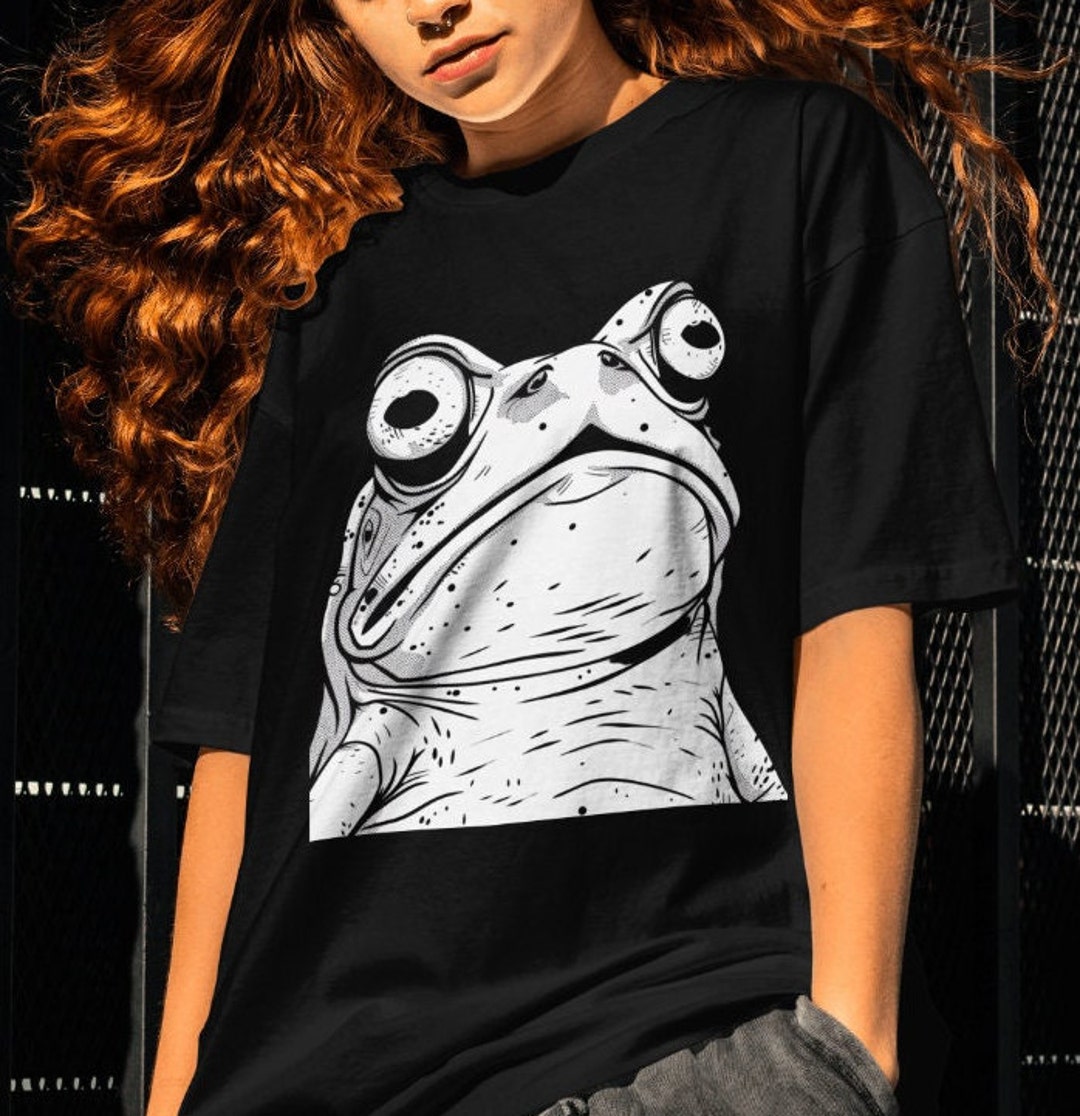 Frog Shirt Goblincore Tee Gothic Clothes Gen Z Shirt Alt Tshirt ...