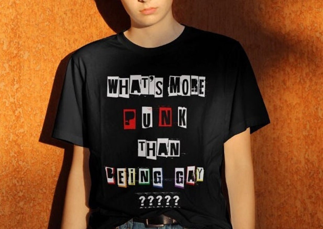 Punk Pride Shirt Alt Clothing Lgbt Lgbtq Gay Shirt Queer Tee Lesbian ...