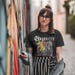 Funny Grunge Cat Band Tee | Edgy Retro Punk Rock Shirt | Heavy Metal ...