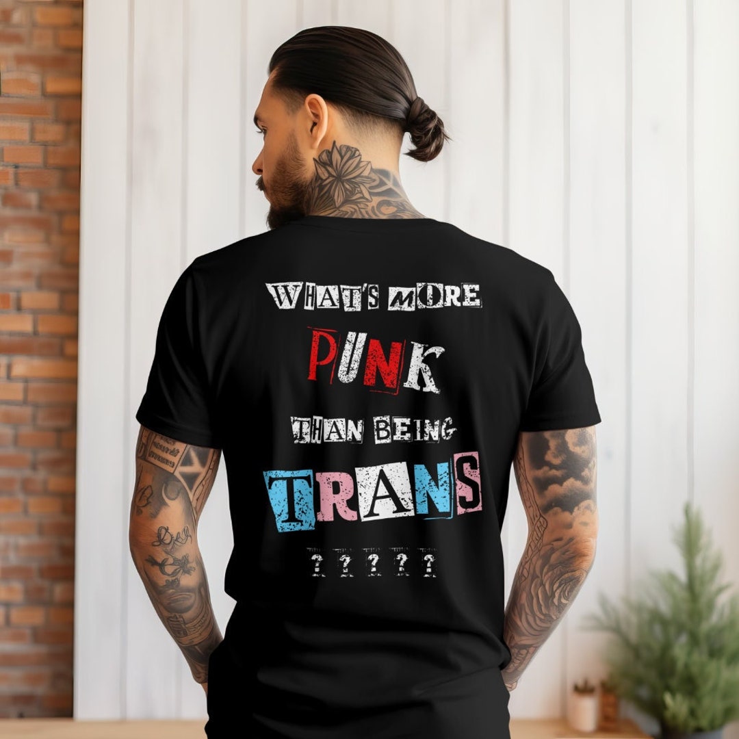 Punk Trans Pride Ftm Transgender Tshirt Punk Pride Shirt Alt Clothing Lgbt Lgbtq Queer Tee Pride ...