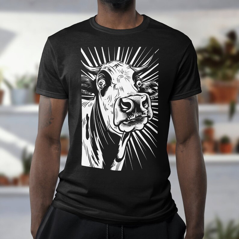 Dramatic Cow Shirt Gothic Weirdcore Clothes Goblincore Whimsigoth Tee ...