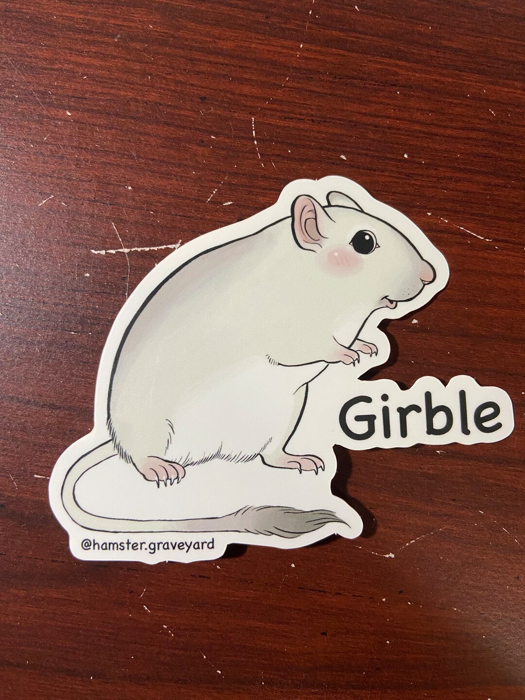 Girble Gerbil Sticker - Etsy