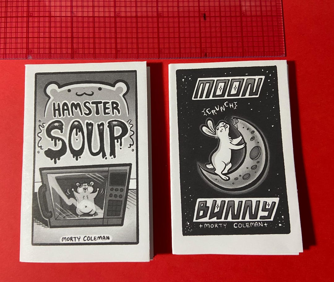 Mini Comic Book, Black and White, 8 Panels - Etsy