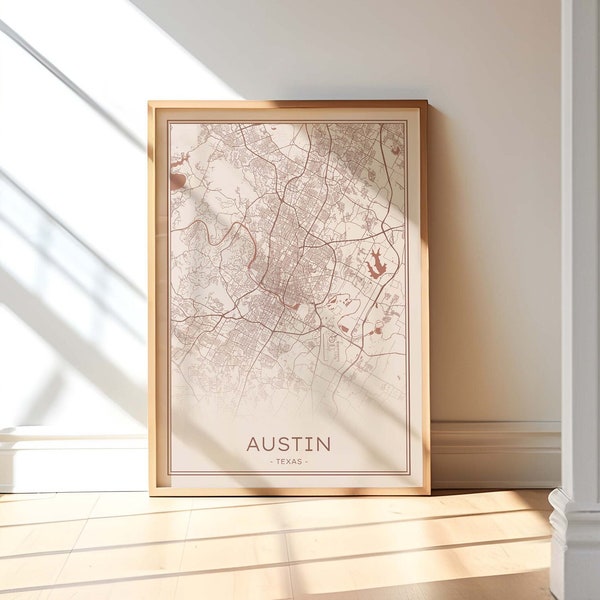 Austin Map - Etsy