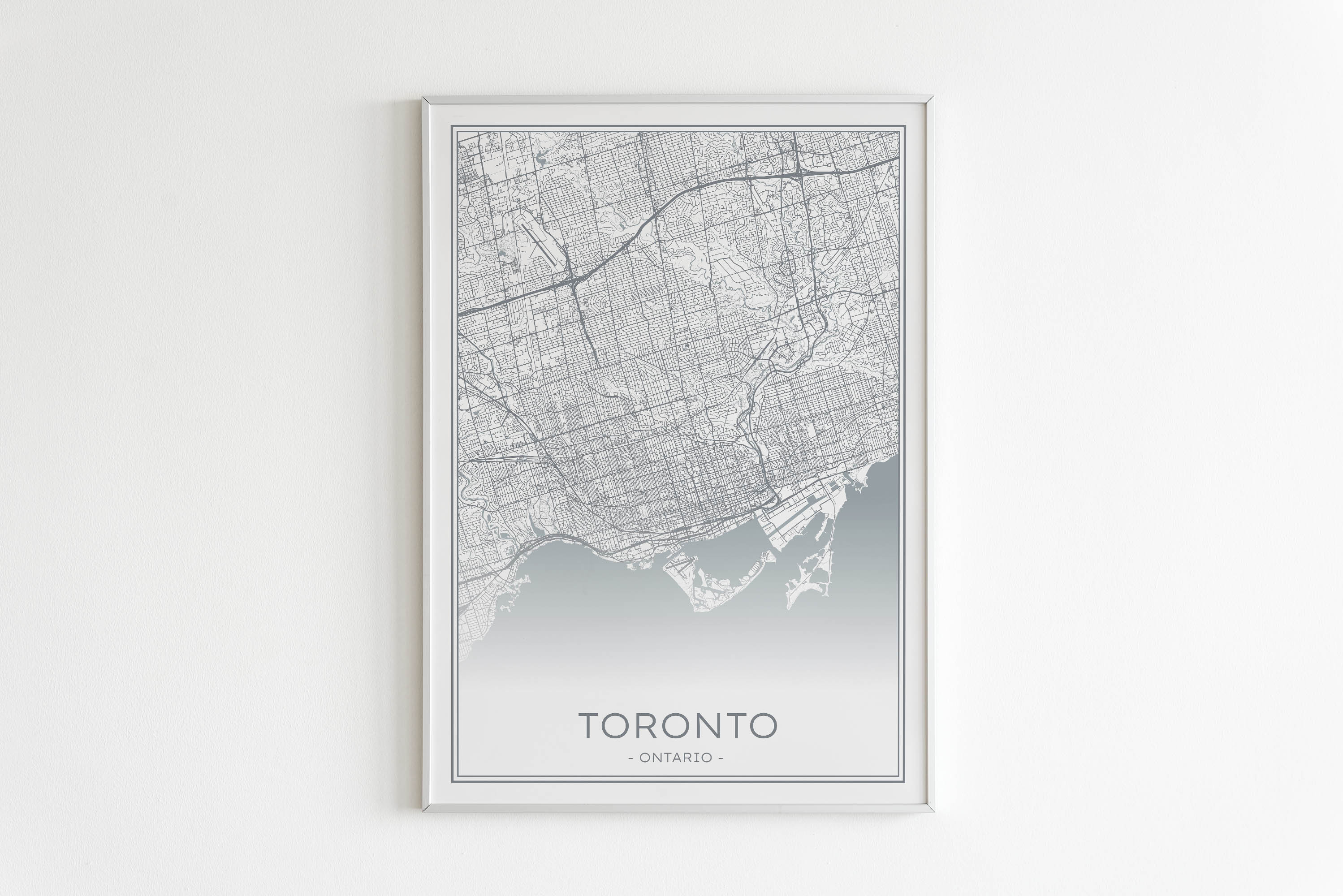 Toronto Map Print, Map of Toronto Ontario, Toronto ON Canada Map ...