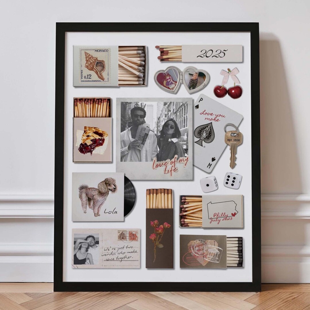 Custom Matchbox Art Template | DIY Canva Matchbook Poster | Anniversary ...