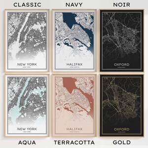 Custom Map Printable, Horizontal Landscape Street Map, Custom City ...