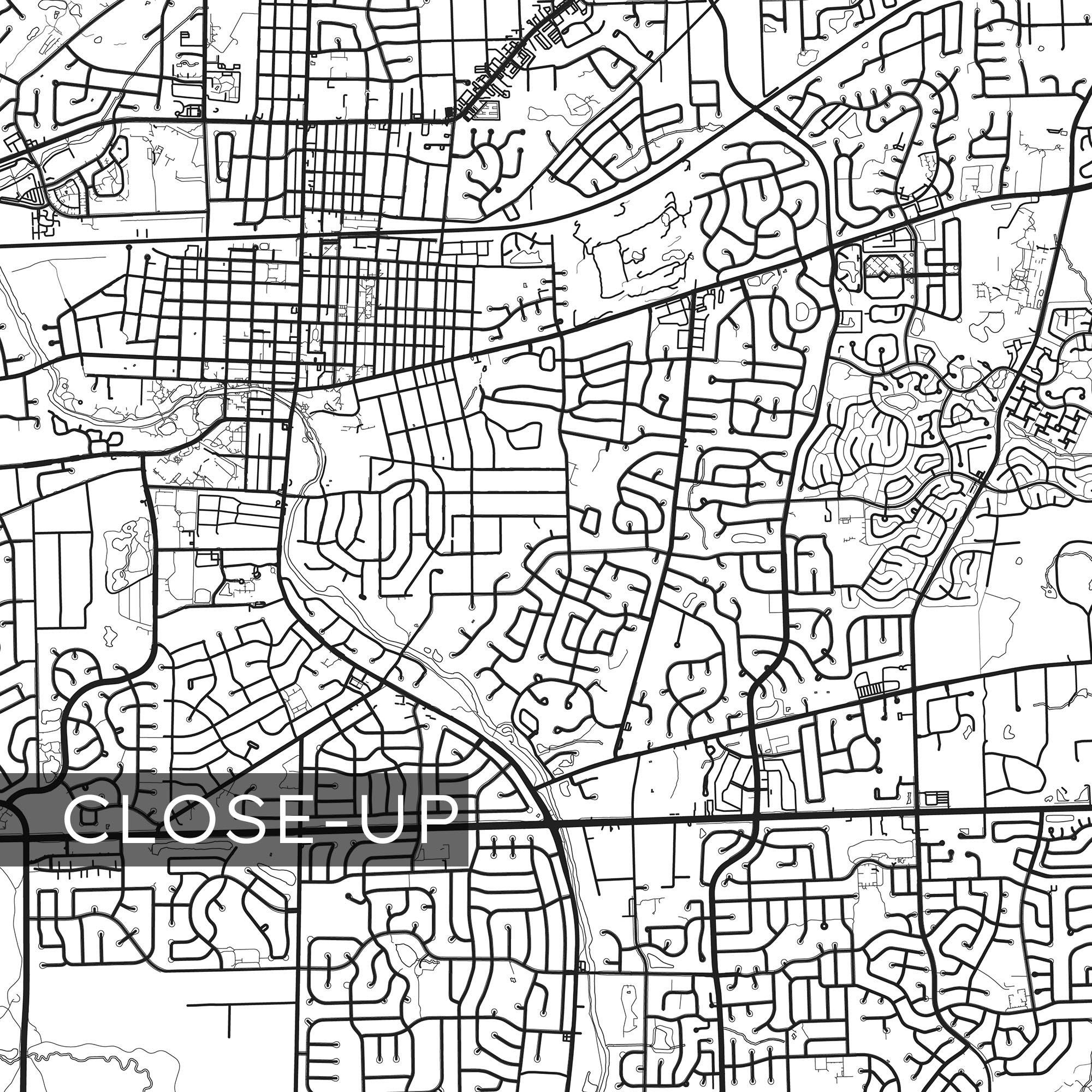 Naperville Map Print, Naperville City Map, Naperville Illinois Poster ...