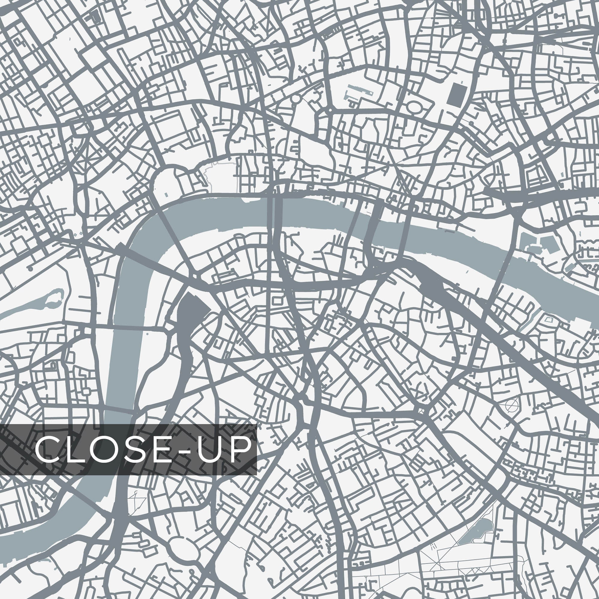 London Map, London Print, Map of London, London Poster, London ...