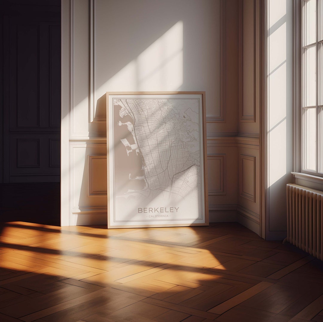 Berkeley Map, Berkeley California Map, Berkeley CA Poster, Printable ...