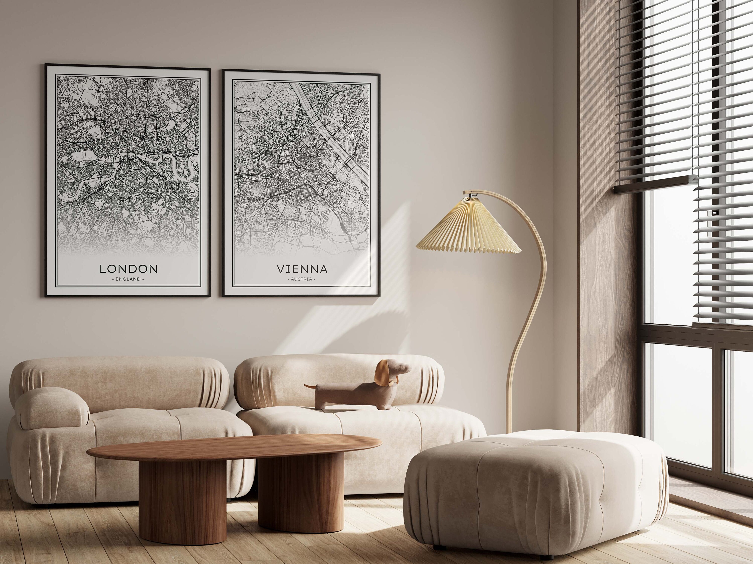 London Map London England Print Outline London Map - Etsy