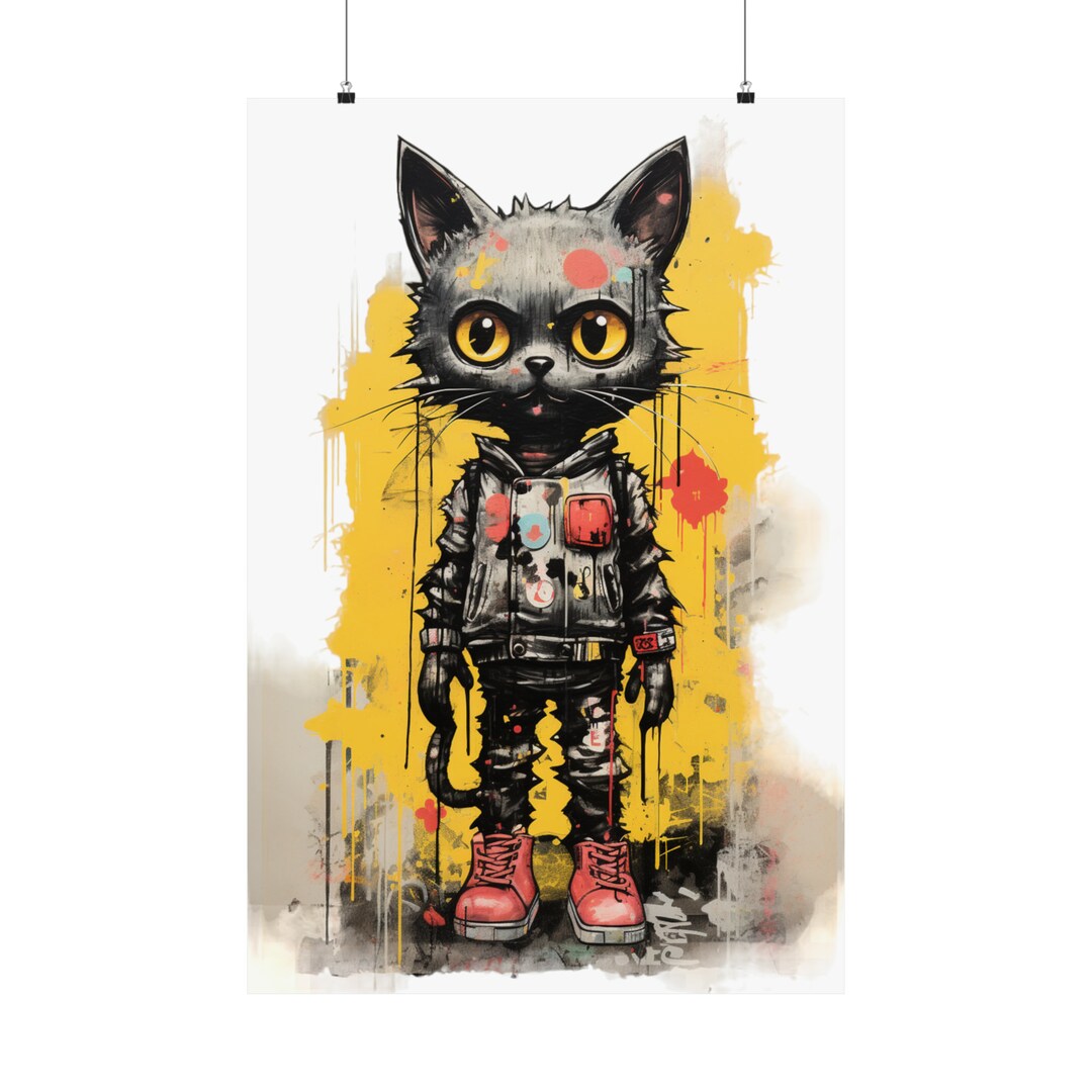 Cool Cat Poster - Etsy