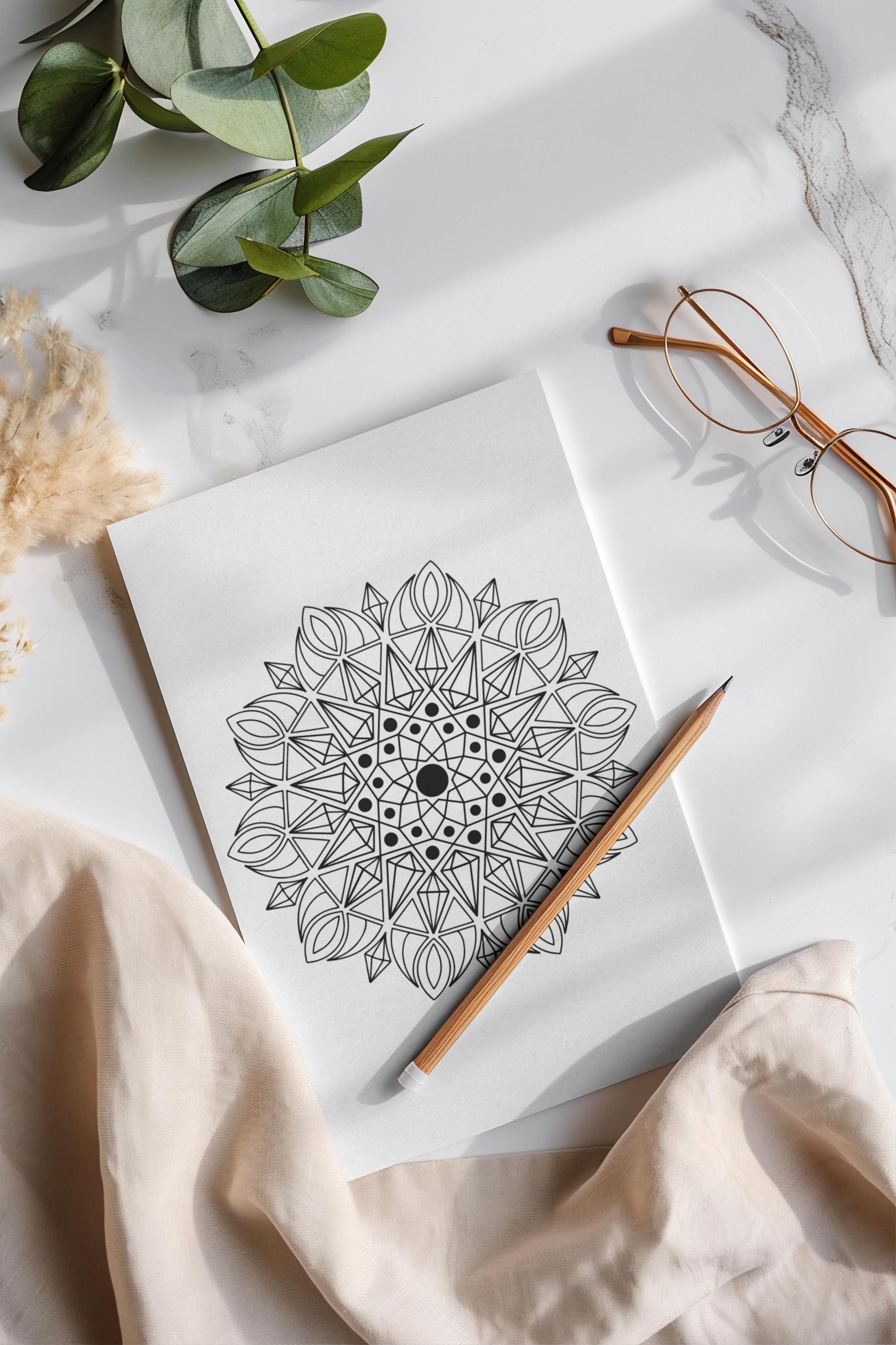 10 Mandala Models Adult Coloring Page Printable Coloring Sheet I ...