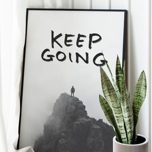 Motivational Printable Wall Art | Bold Typography Poster | Minimalist ...