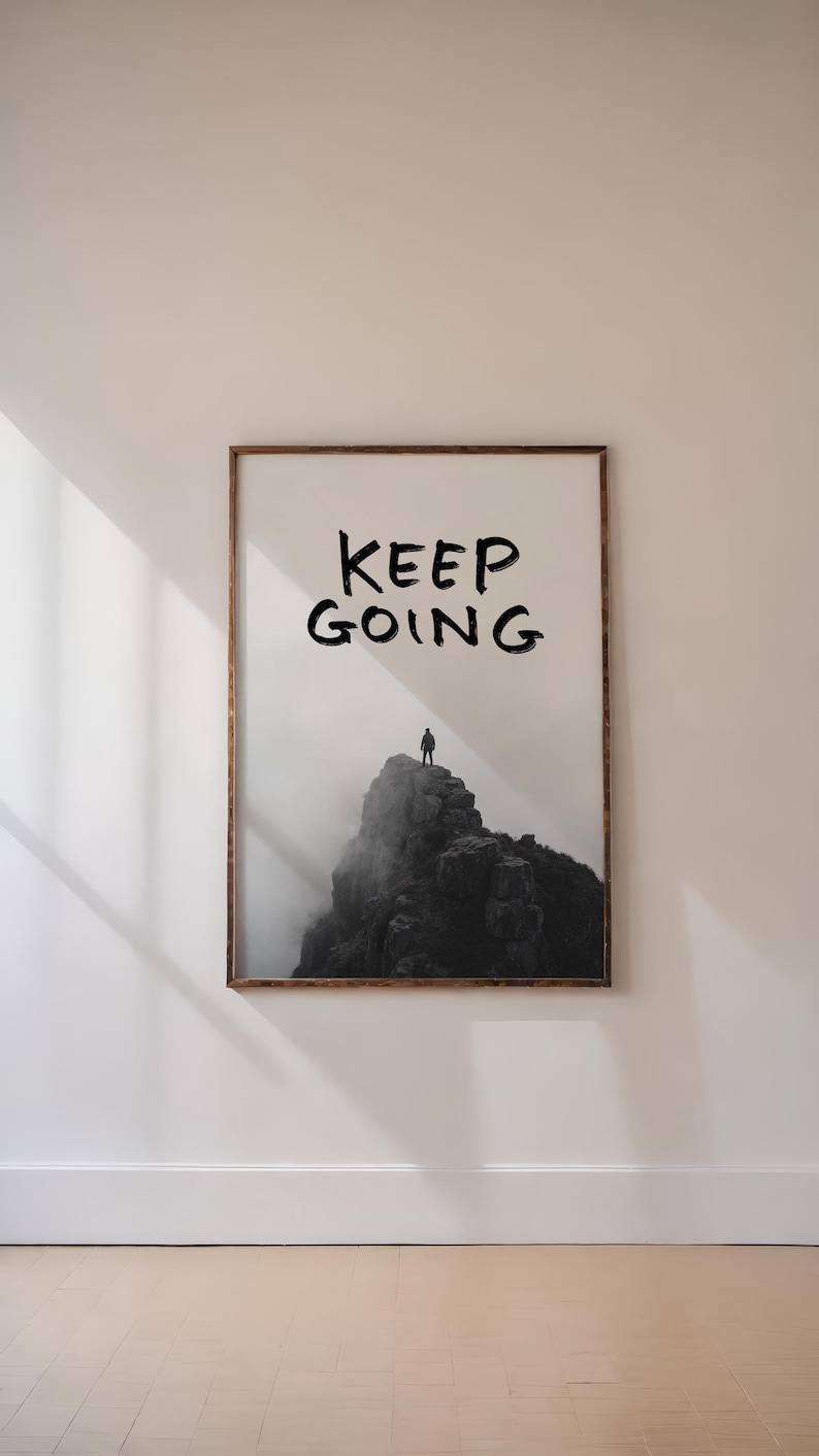 Motivational Printable Wall Art | Bold Typography Poster | Minimalist ...