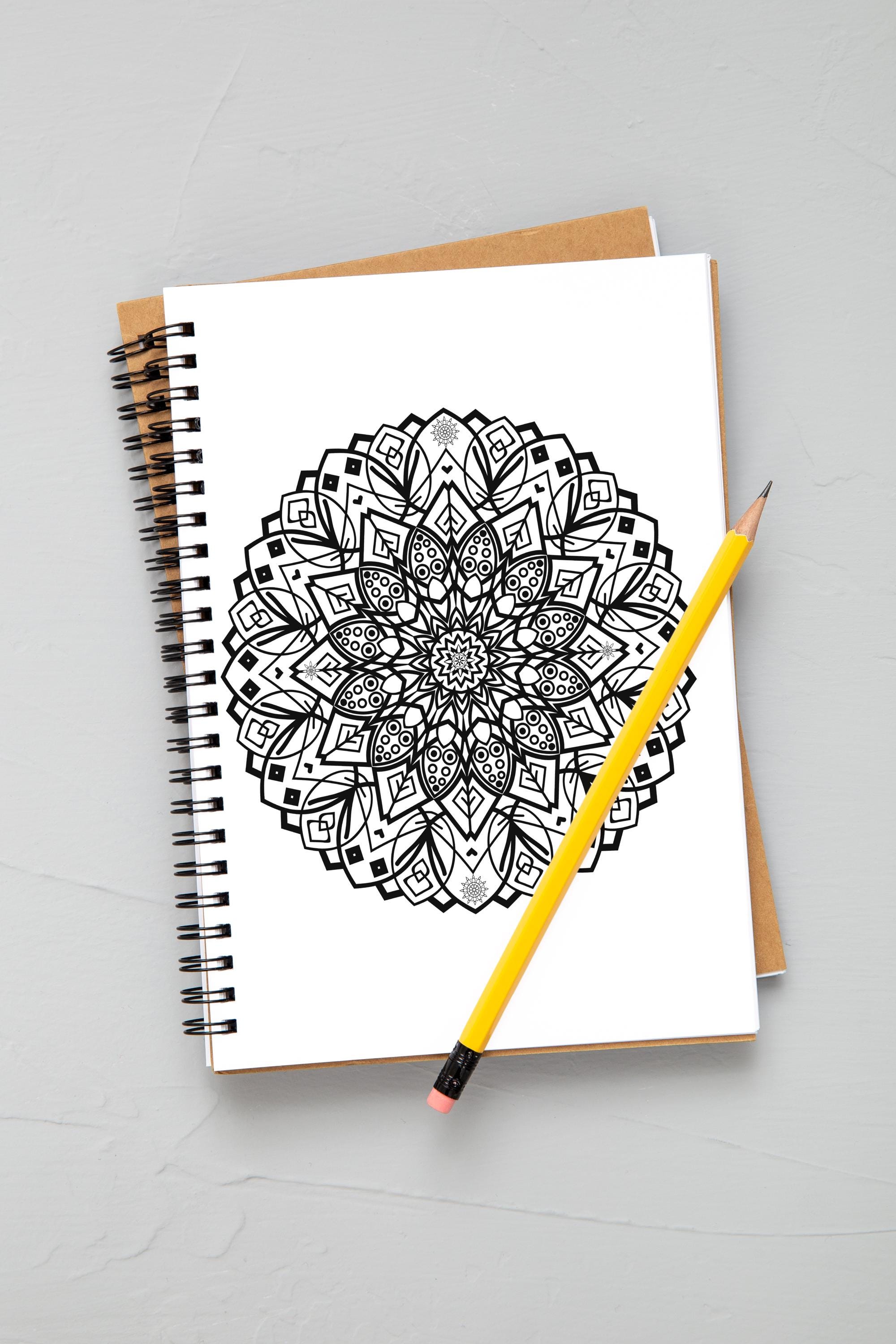 10 Mandala Models Adult Coloring Page Printable Coloring Sheet I ...