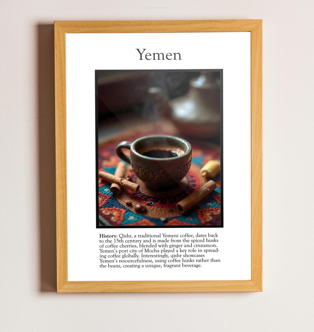 Yemeni Qishr Coffee Art Print: Middle Eastern Decor (digital Download ...