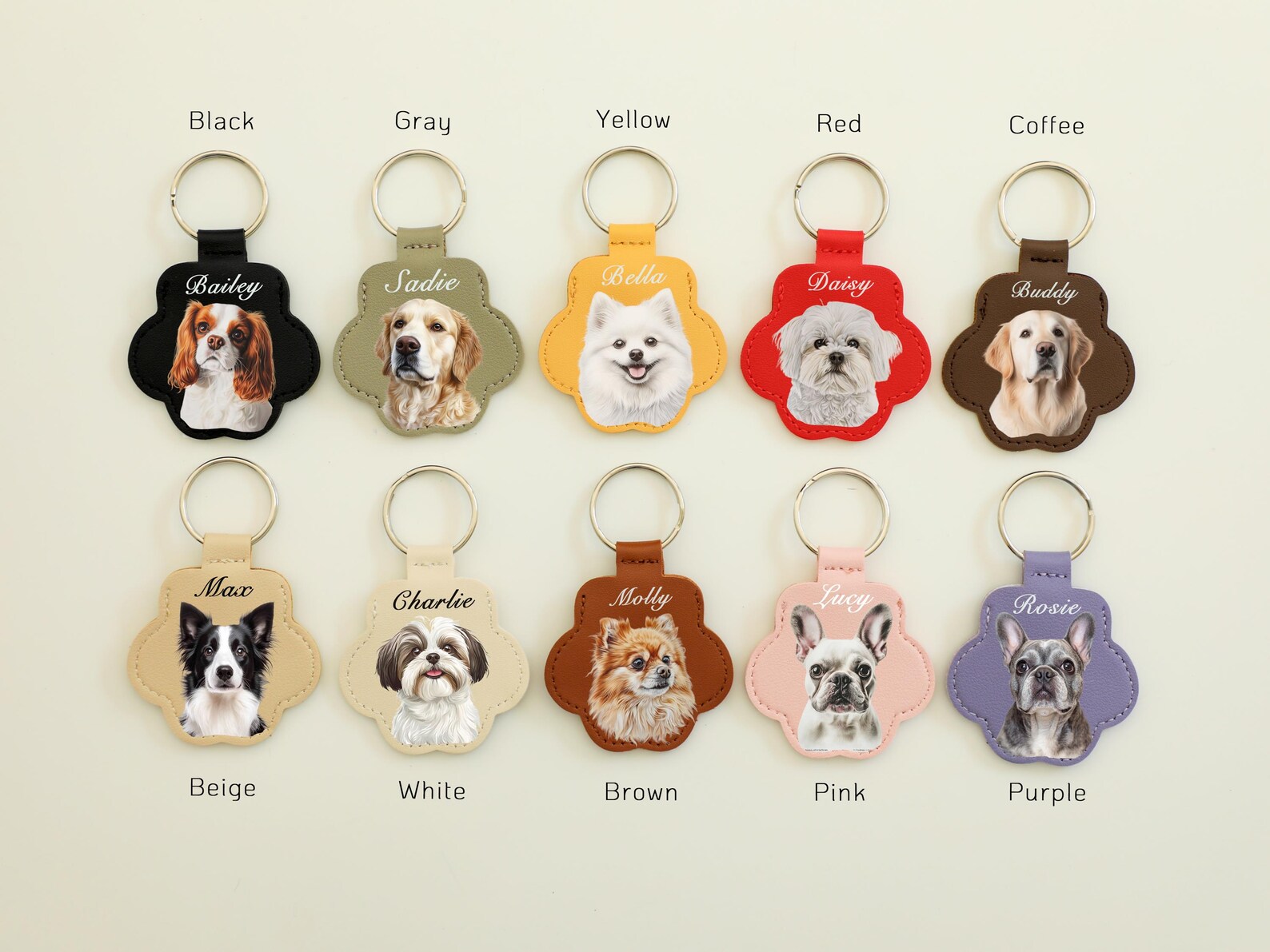 Custom Pet Photo Keychain: Personalized Fur Keepsake, Pet Memorial - Etsy