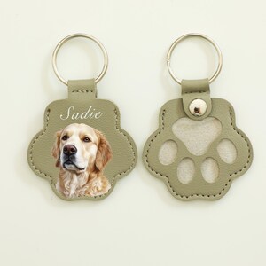 Custom Pet Photo Keychain: Personalized Fur Keepsake, Pet Memorial - Etsy