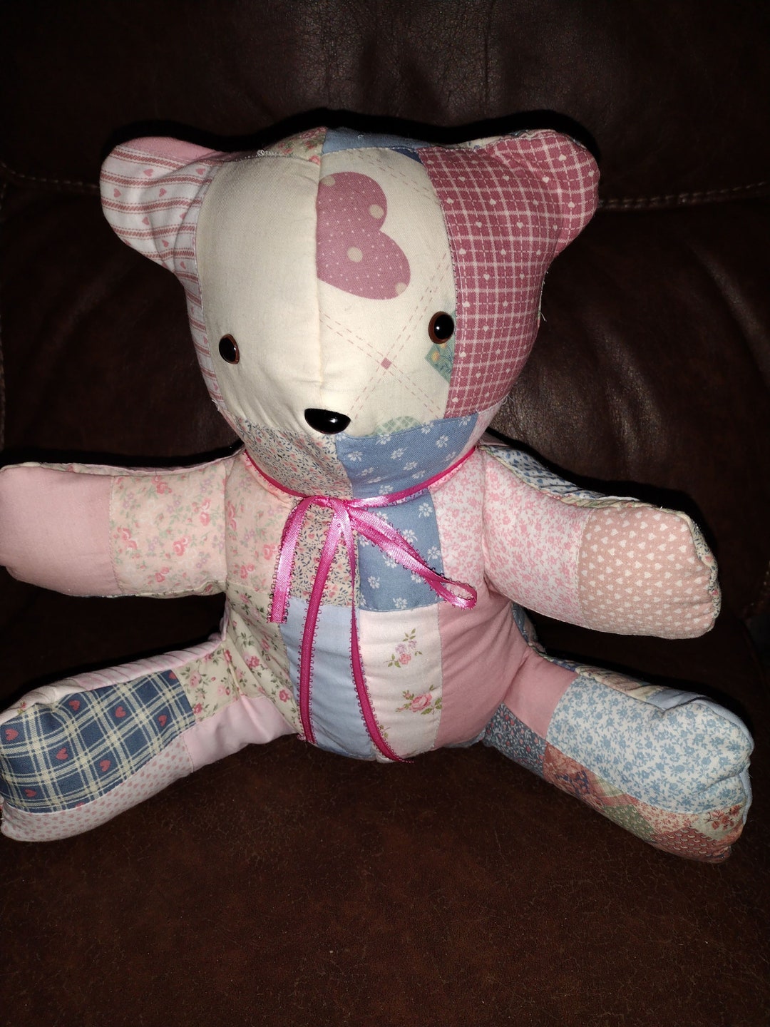 Quilted Teddy Bear - Etsy