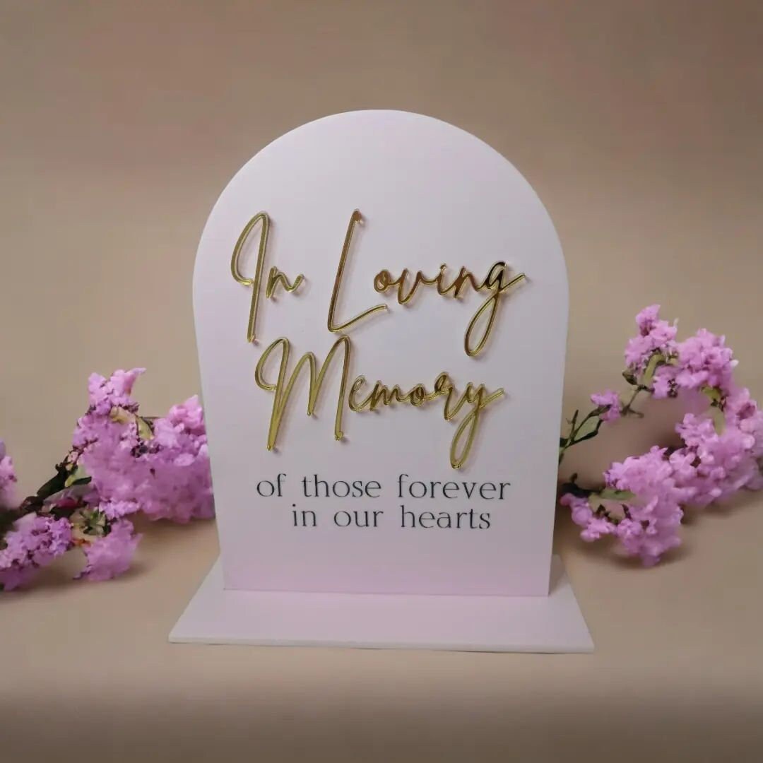 In Loving Memory 3D Sign-wedding Décor-wedding Signs-reception Signs ...