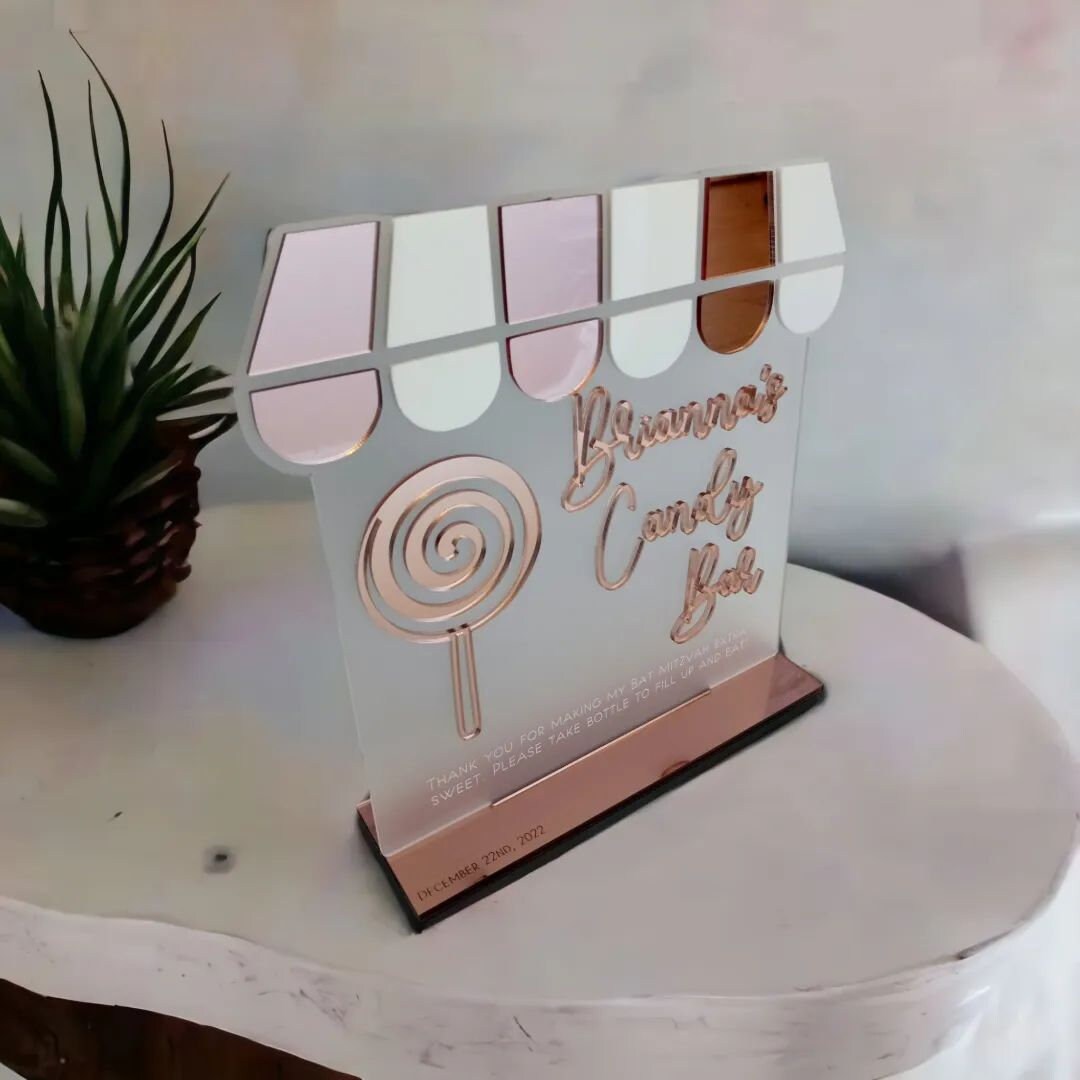 Bat Mitzvah Signs - 3D Signs - Bar Mitzvah Sign - Candy Bar Sign ...